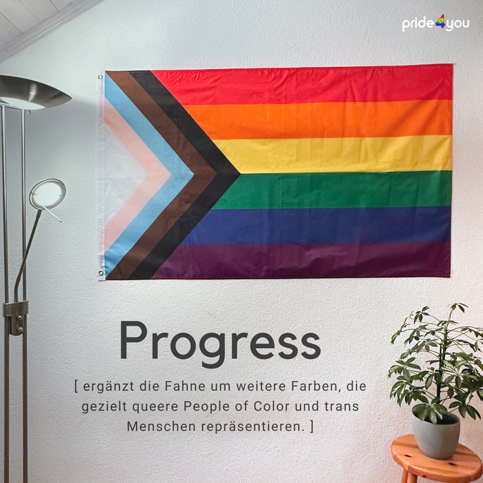 Progress Pride Flagge